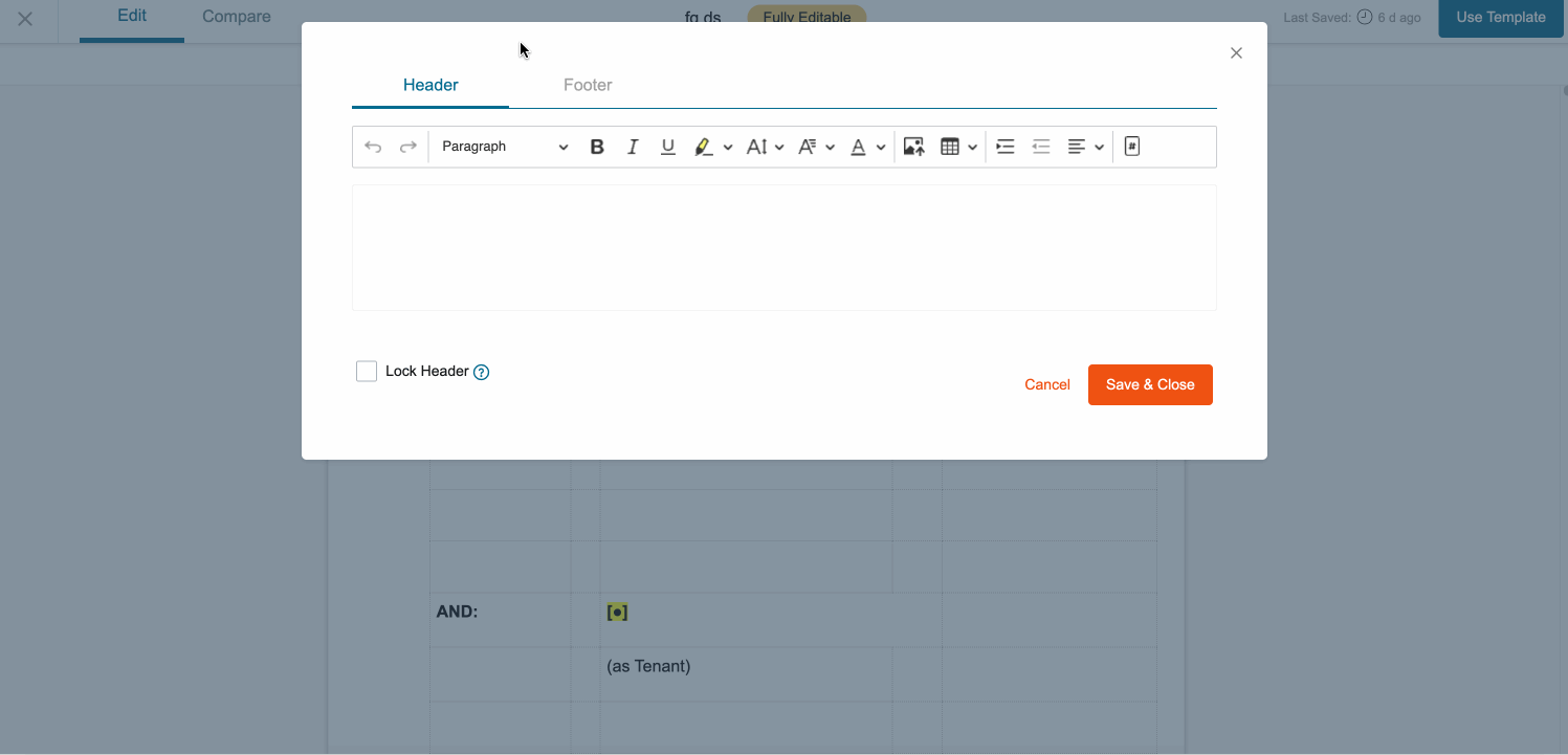 How Do I Customize The Header And Footer Propdocs